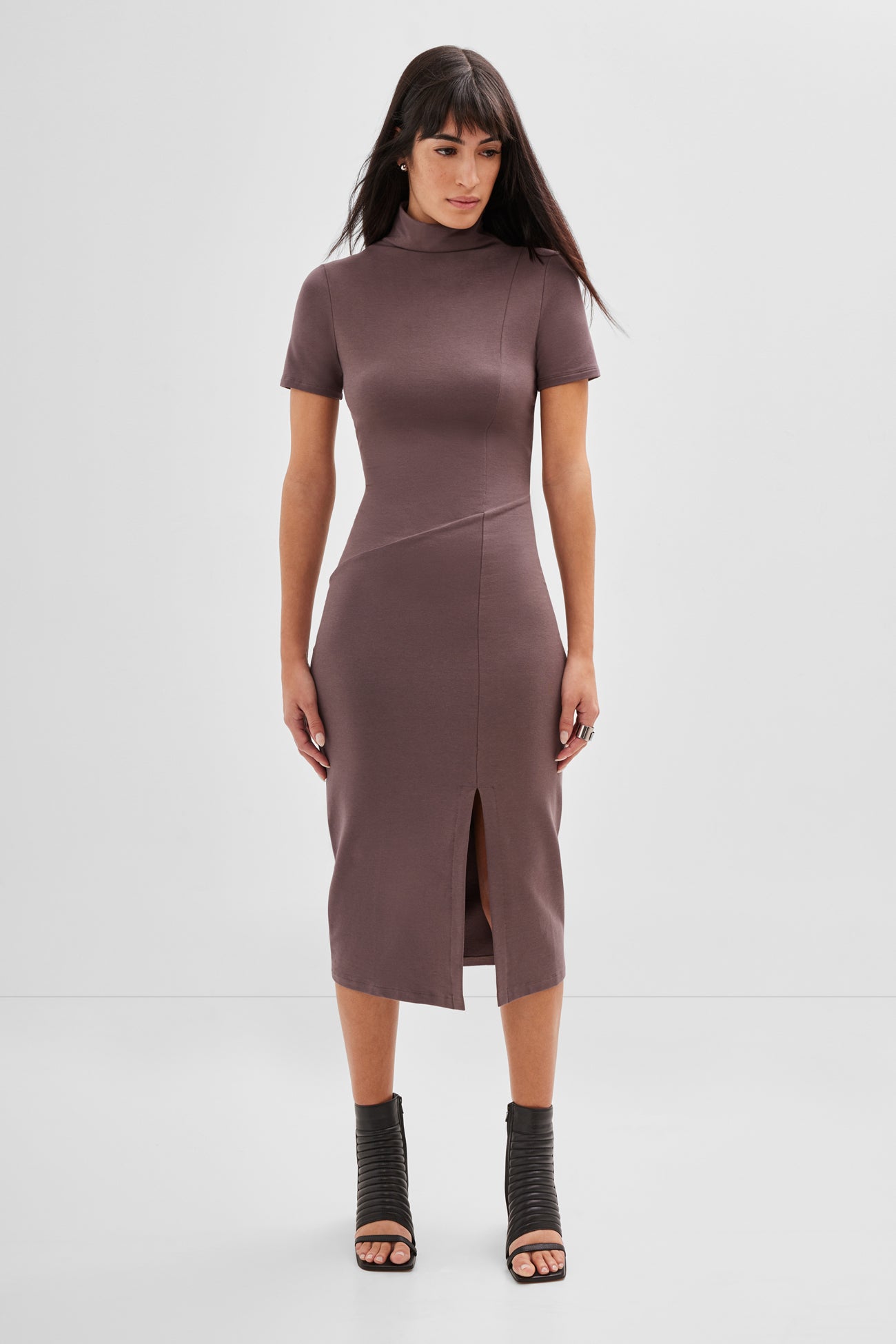 Women's Lightweight European French Terry Midi Dress - Sonnet Dress ...