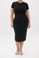 Black Minimalist Midi Skirt - Vesey Pencil Skirt | Marcella