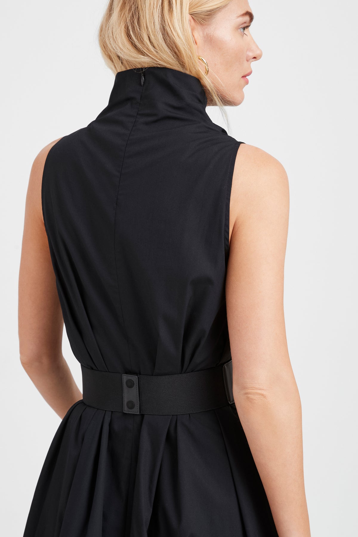 Black Italian Leather Waist Belt - Chambers Belt | Marcella