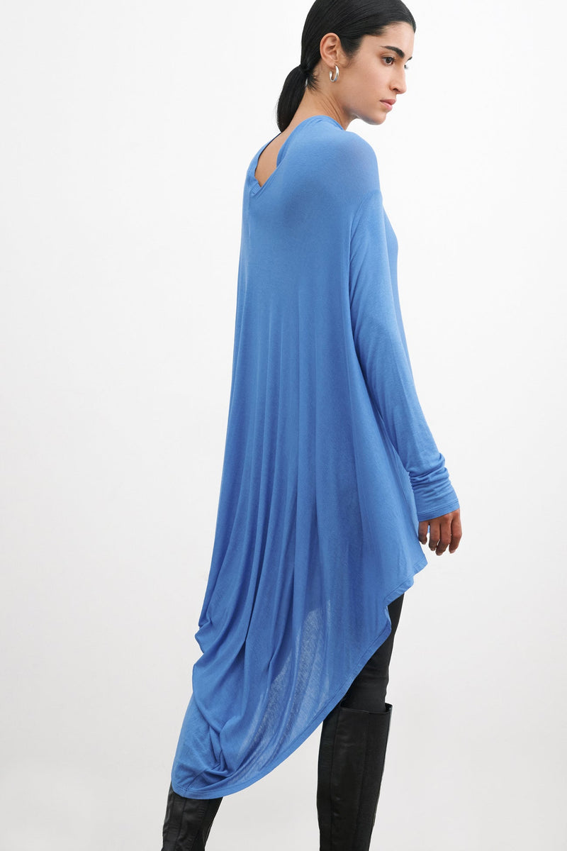 Bestselling Sky Blue Sheer Tunic Top - Iris Tunic | Marcella