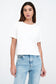 Women's Organic Cotton Cropped Tee | Marcella