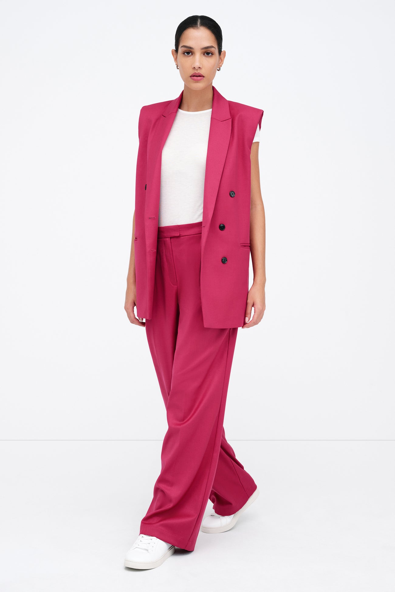 Black Straight Leg Trousers - Warren Pants | Marcella