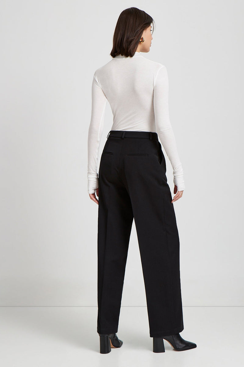 Mock Neck Long Sleeve Sheer Off White Top - Addy Top | Marcella